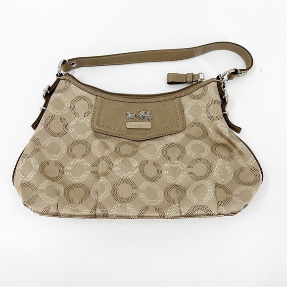 Coach | Bags | Coach Canvas Beige Mini Bag | Poshmark